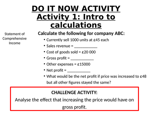 Profit and Loss Statement / Statement of Comprehensive Income: Complete ...