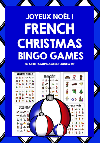 FRENCH CHRISTMAS BINGO | Teaching Resources