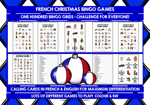 FRENCH CHRISTMAS BINGO | Teaching Resources