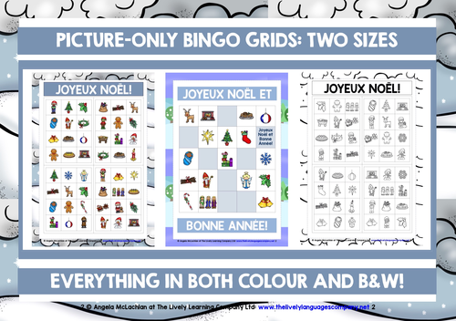 FRENCH CHRISTMAS BINGO | Teaching Resources