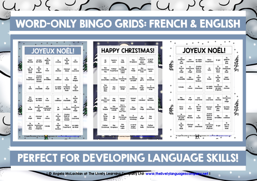 FRENCH CHRISTMAS BINGO | Teaching Resources