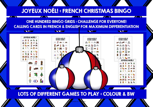 FRENCH CHRISTMAS BINGO | Teaching Resources