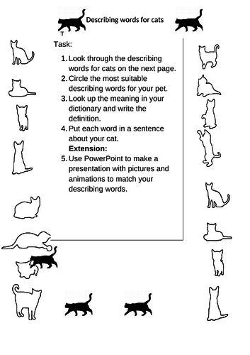 Adjectives for pets activity | Teaching Resources