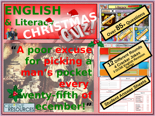 English Christmas Quiz | Teaching Resources