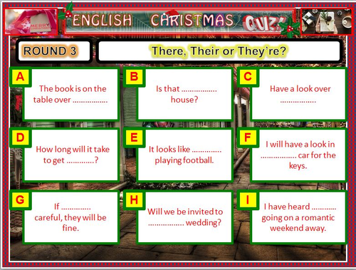 English Christmas Quiz | Teaching Resources