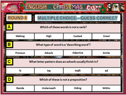 English Christmas Quiz | Teaching Resources
