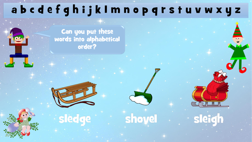 Alphabetical Order - Christmas Themed | Teaching Resources