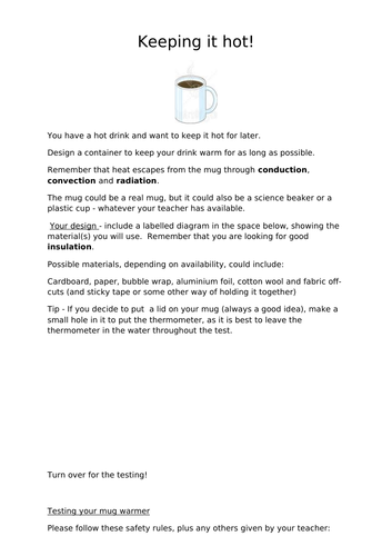 Keeping it hot | Teaching Resources