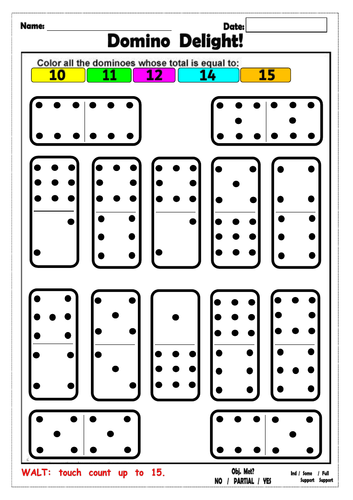 Domino and Dice Activities for EYFS or Y1 Aut/Lower Ab | Teaching Resources