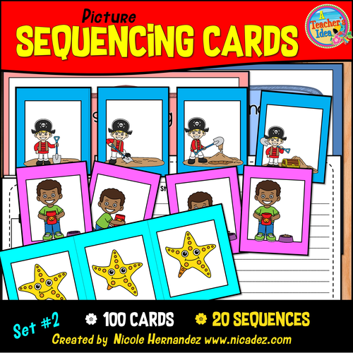 Picture Sequencing Cards for Young Learners (SET 2) | Teaching Resources