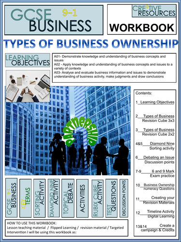 Business Ownership Structures PDF ( Sole Trader Partnerships & Limited ...