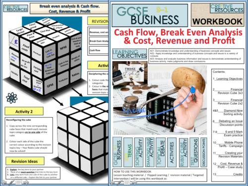 Finance and Business ( Break Even Analysis , Cash Flow , Revenue and ...