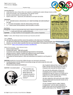 A-Level PE EDEXCEL (spec 2016) Olympics by simisterlucy | Teaching ...