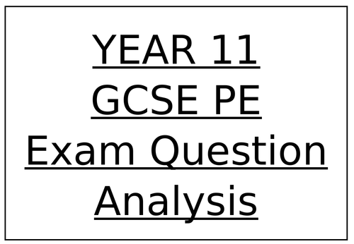 GCSE PE NEW SPEC REVISION - Exam Analysis Specific Sporting Examples ...