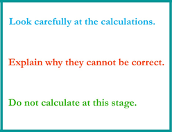 Division Calculation Errors | Teaching Resources