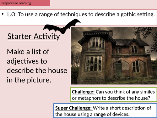 Gothic Horror - Full Scheme of work for the KS3 unit. Lessons and ...