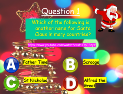 Tutor Time Christmas Quiz | Teaching Resources