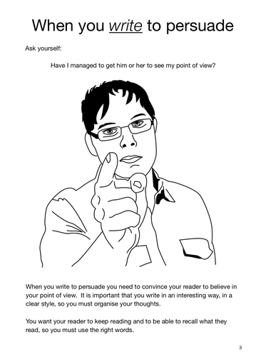 Learning Persuasive Writing and Argument (9-14 years) Print Version ...
