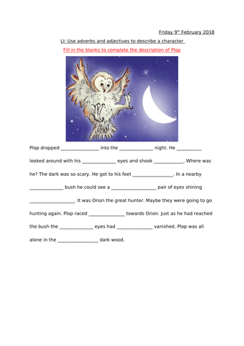 The Owl Who was Afraid of the Dark | Teaching Resources
