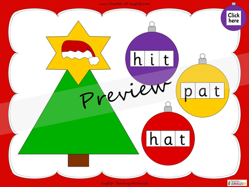 Christmas Tree CVC Words Activities - EYFS | Teaching Resources