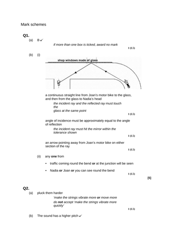 YEAR 8 PHYSICS AQA ACTIVATE SOW MINI ASSESSMENT HIGHER AND FOUNDATION ...
