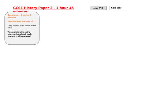 Edexcel GCSE History Paper Two - overview | Teaching Resources Edexcel GCSE History Paper Two - overview | Teaching Resources