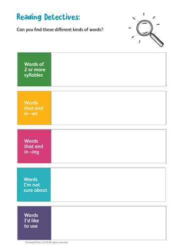 Reading Detectives Word Hunt | Teaching Resources