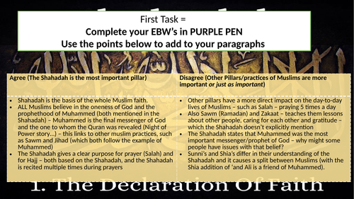 Predestination vs Human Freedom (Al-Qadr) In Islam (GCSE AQA Spec A ...