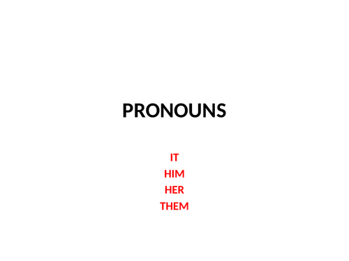 Pronoun practice in French | Teaching Resources