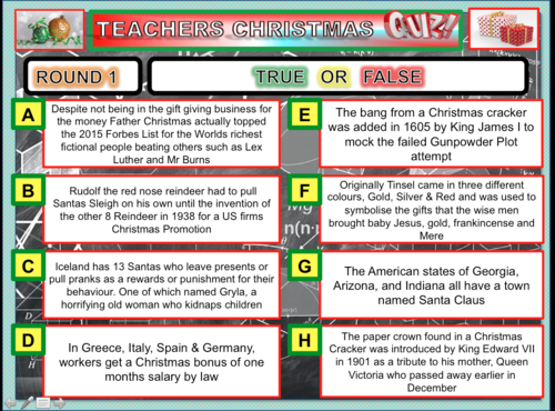 Teachers Christmas Quiz | Teaching Resources
