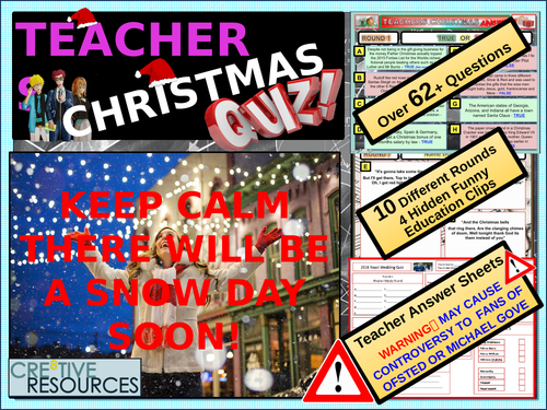 Teachers Christmas Quiz | Teaching Resources