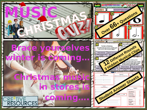 Christmas Music Quiz | Teaching Resources