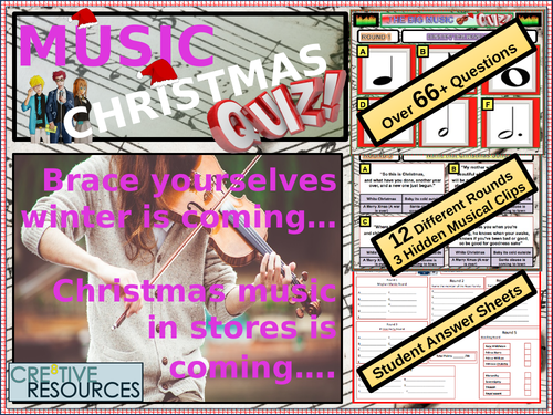 Christmas Music Quiz | Teaching Resources