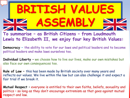 British Values Assembly | Teaching Resources