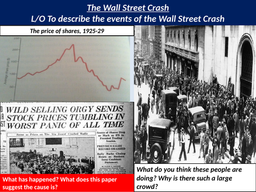 The Wall Street Crash | Teaching Resources