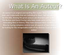 Auteur Theory | Teaching Resources