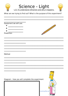 Refraction Experiment Light Optics KS2 Science | Teaching Resources