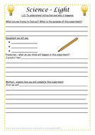 Refraction Experiment Light Optics KS2 Science | Teaching Resources