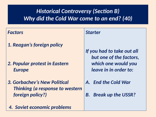End of the Cold War | Teaching Resources