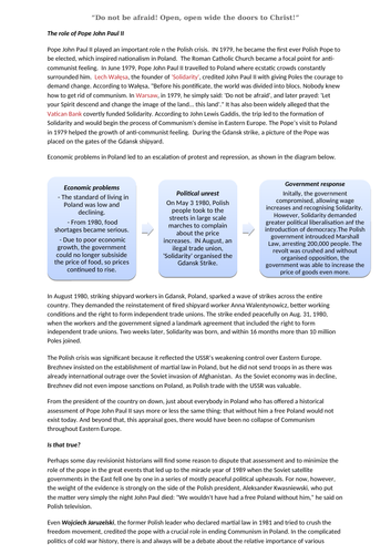 End of the Cold War | Teaching Resources