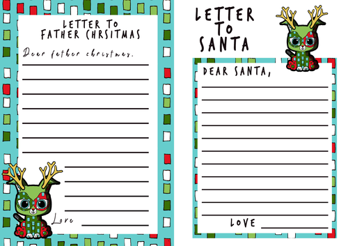 CHRISTMAS Holiday Handwriting | Letter to Santa | Teaching Resources