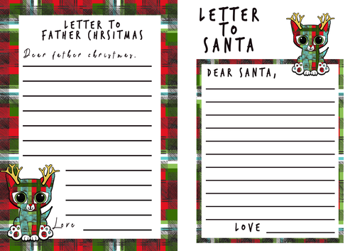 CHRISTMAS Holiday Handwriting | Letter to Santa | Teaching Resources