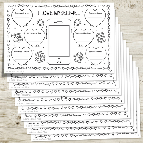 Valentine's Day Mini Book: 'I Love Myself' SEL and Self-Love Writing ...