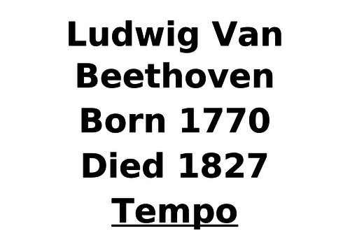 Beethoven Music Display | Teaching Resources