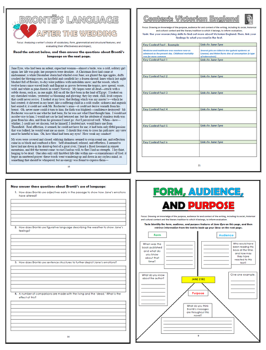Jane Eyre Comprehension Activities Booklet! | Teaching Resources