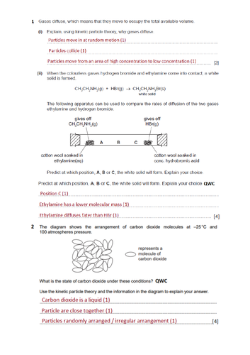 Igcse Chemistry Unit 1 Measurement Particles And Purification Teaching Resources