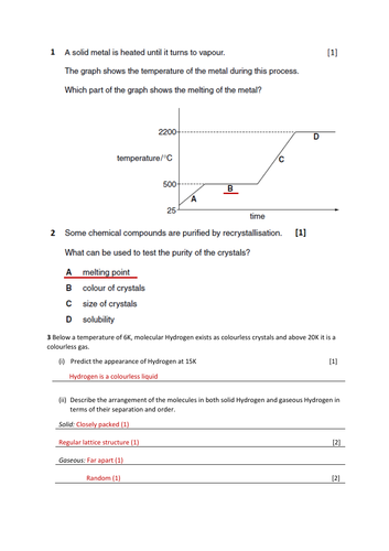 Igcse Chemistry Unit 1 Measurement Particles And Purification Teaching Resources