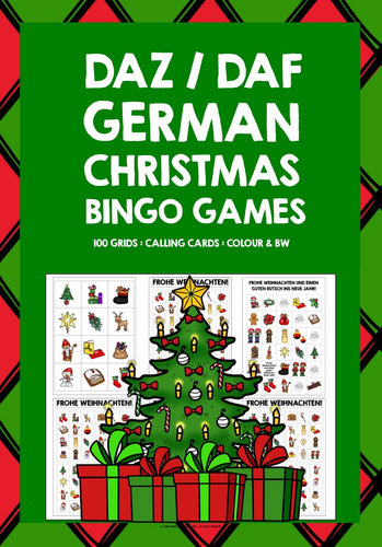 GERMAN CHRISTMAS BINGO | Teaching Resources