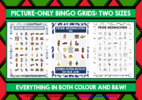GERMAN CHRISTMAS BINGO | Teaching Resources