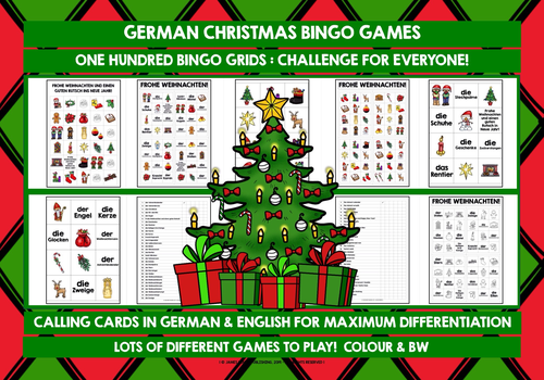 GERMAN CHRISTMAS BINGO | Teaching Resources